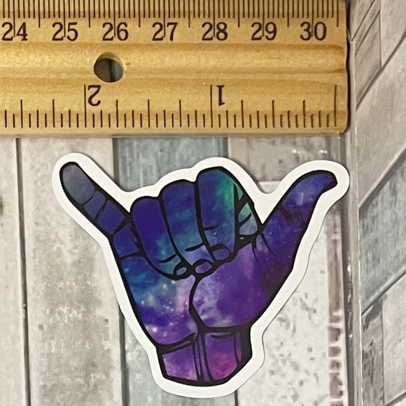 Office | 110 Shaka Brah Hawaiian Culture Surfing Reusable Vinyl Sticker ...